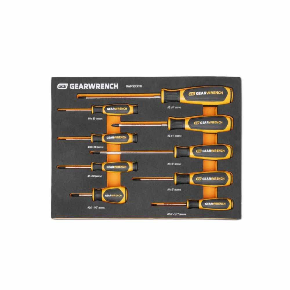 Gearwrench GWMSSCRPH 9 Piece Phillips® Dual Material Screwdriver Set i